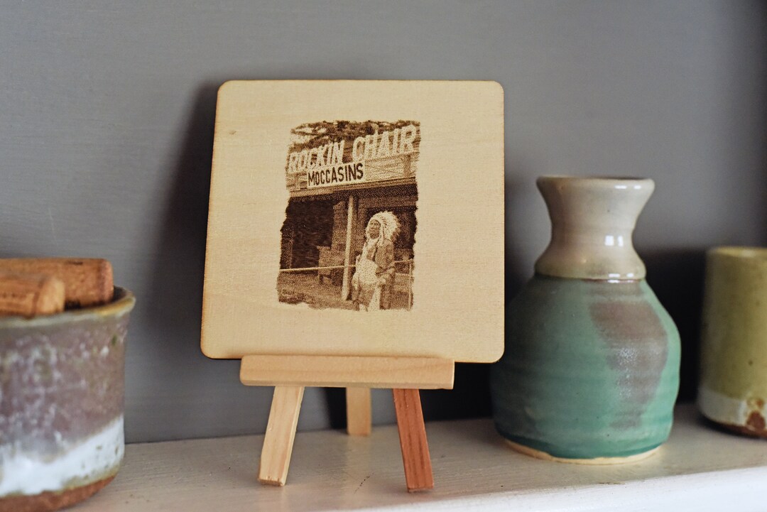Rockin Chair- Small Wood Art With Mini Easel - Etsy