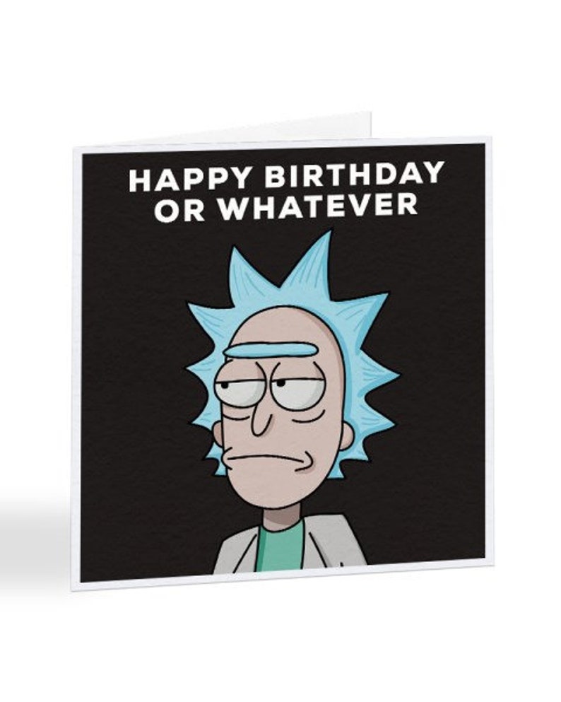 Rick and Morty Birthday Card | Etsy