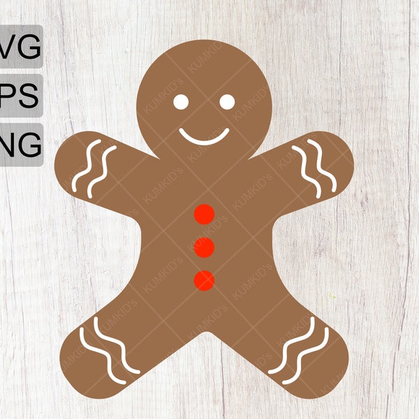 Gingerbread Face Svg - Etsy