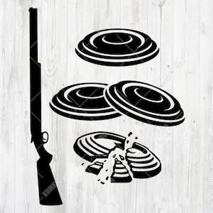 Clay Target SVG File,trapshooting SVG File,skeet Shooting SVG, Digital ...