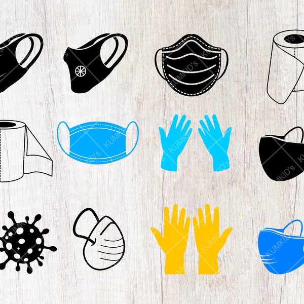 Toilet Paper Mask Svg - Etsy