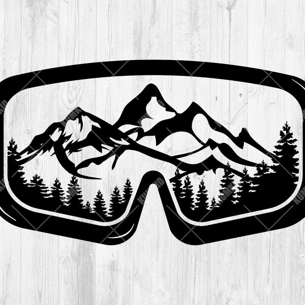 Ski Goggles Svg - Etsy