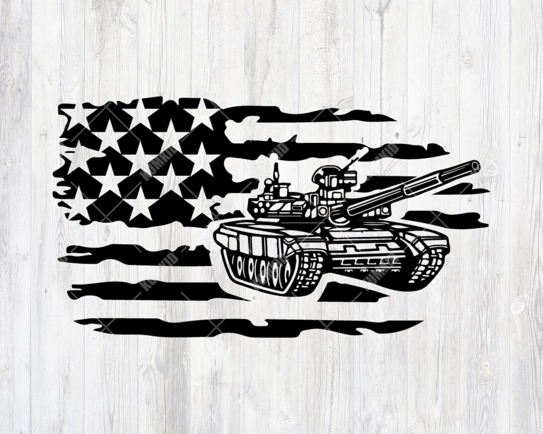 Tank Gun Svg, Military Svg, Army Svg, Tank Svg, Tank Cut Files, Tank ...