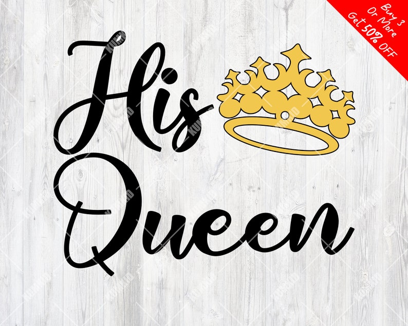 His Queen Her King Svg King and Queen Svg Couple Svg Shirt - Etsy