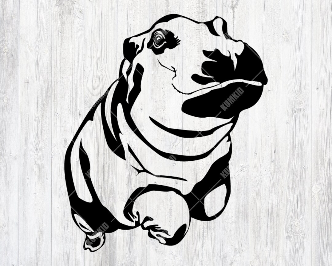 Hippo SVG Hippopotamus Svg Hippo Clipart Hippo Files for - Etsy Canada