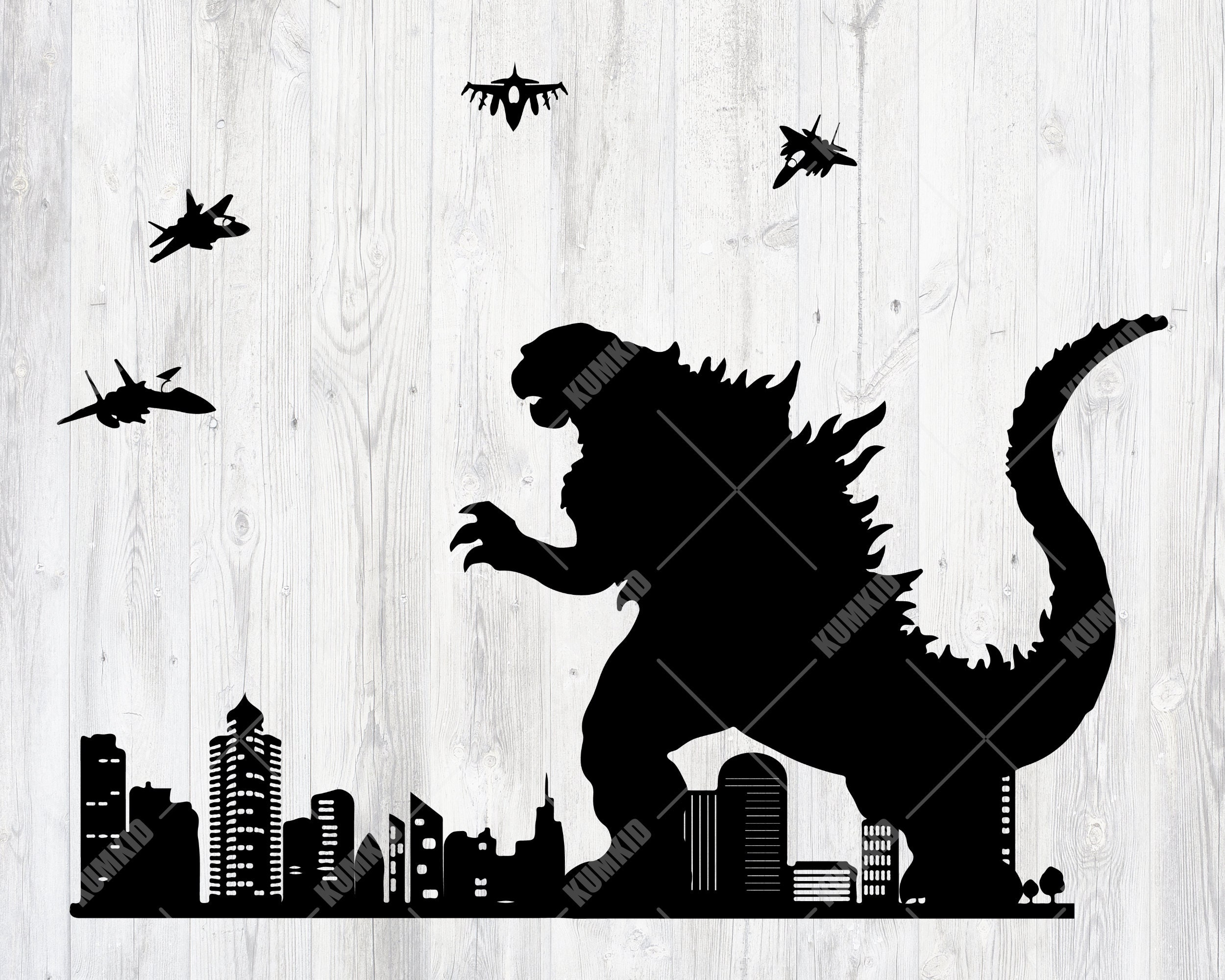 Godzilla Silhouette Vector