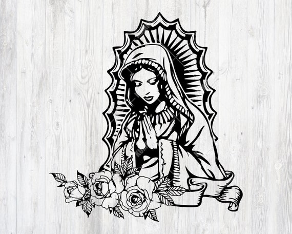 Mexican Virgin Mary Drawing