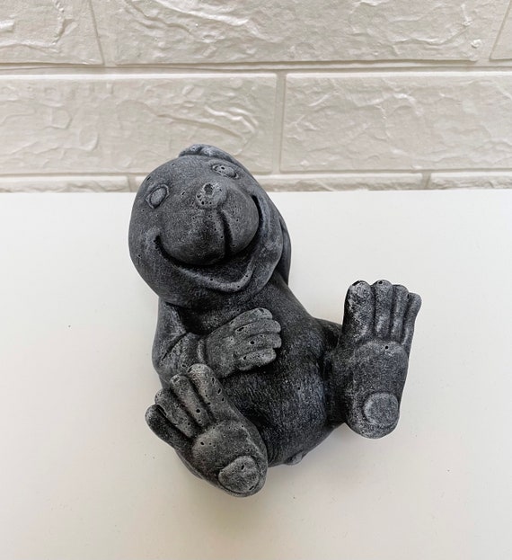 Laughing Mole Stone Garden Ornament Mole Ornament - Etsy