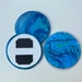 Blue Magnets Handmade One-of-a-kind Acrylic Pour Magnet Set of 3 Fluid ...