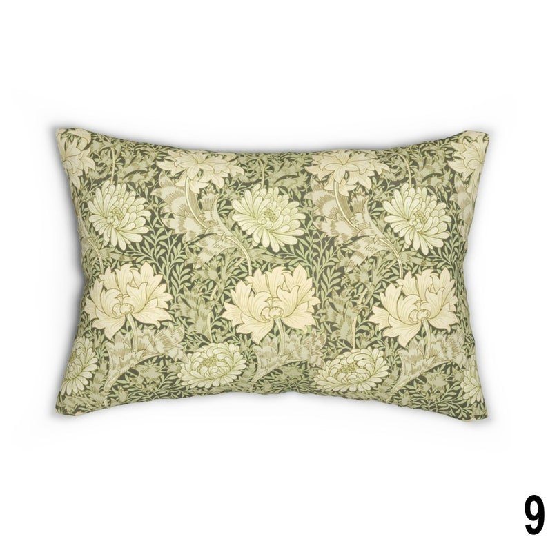 William Morris Print Lumbar Pillow Floral Throw Pillow Cover - Etsy