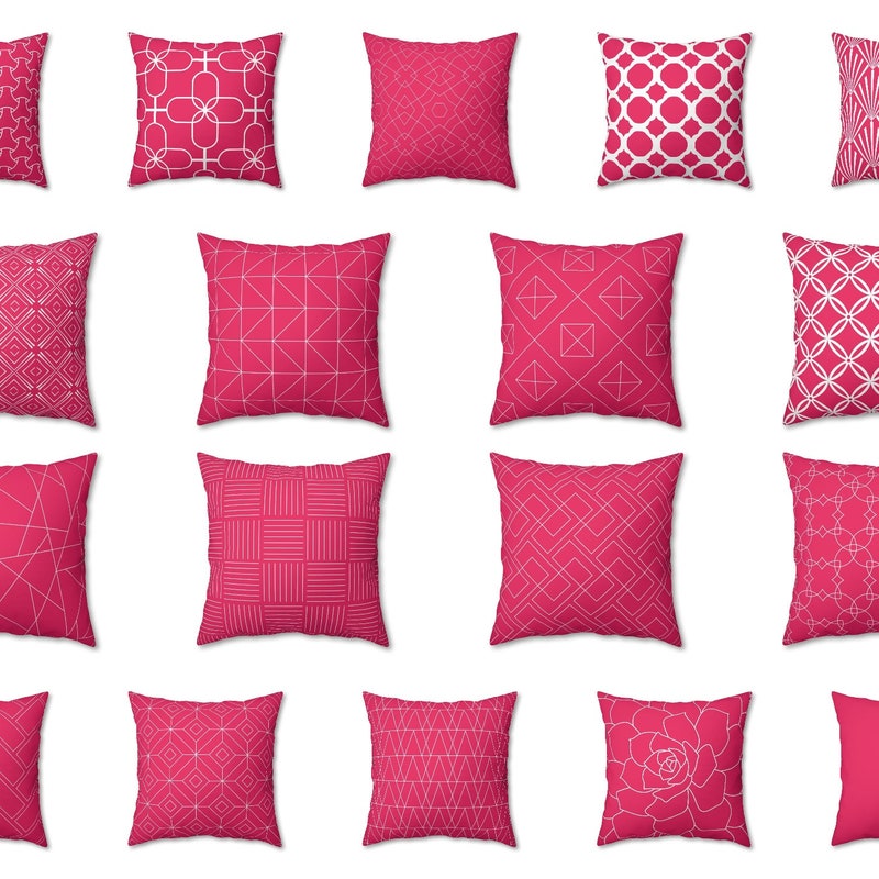 Pink Euro Sham - Etsy