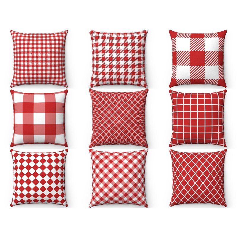 Red Gingham Check - Etsy