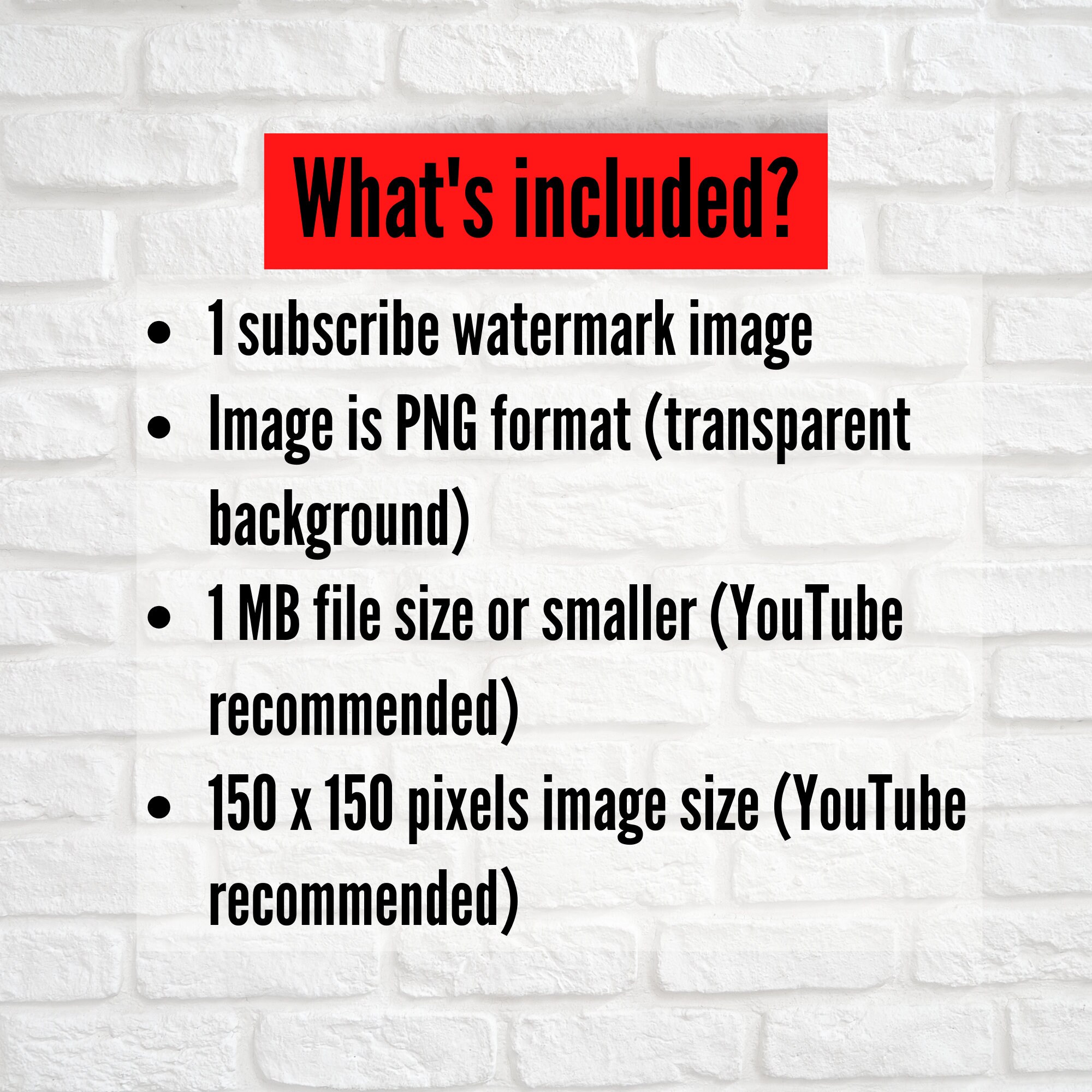 YouTube Subscribe WATERMARK Click to Subscribe Instant Download 1 PNG ...