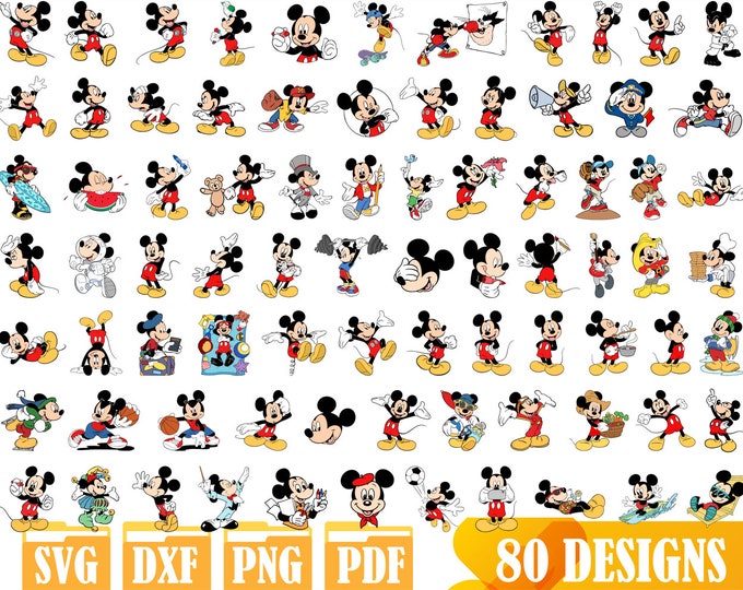 Mickey Mouse Winking Layered Cut File SVG - Etsy Canada