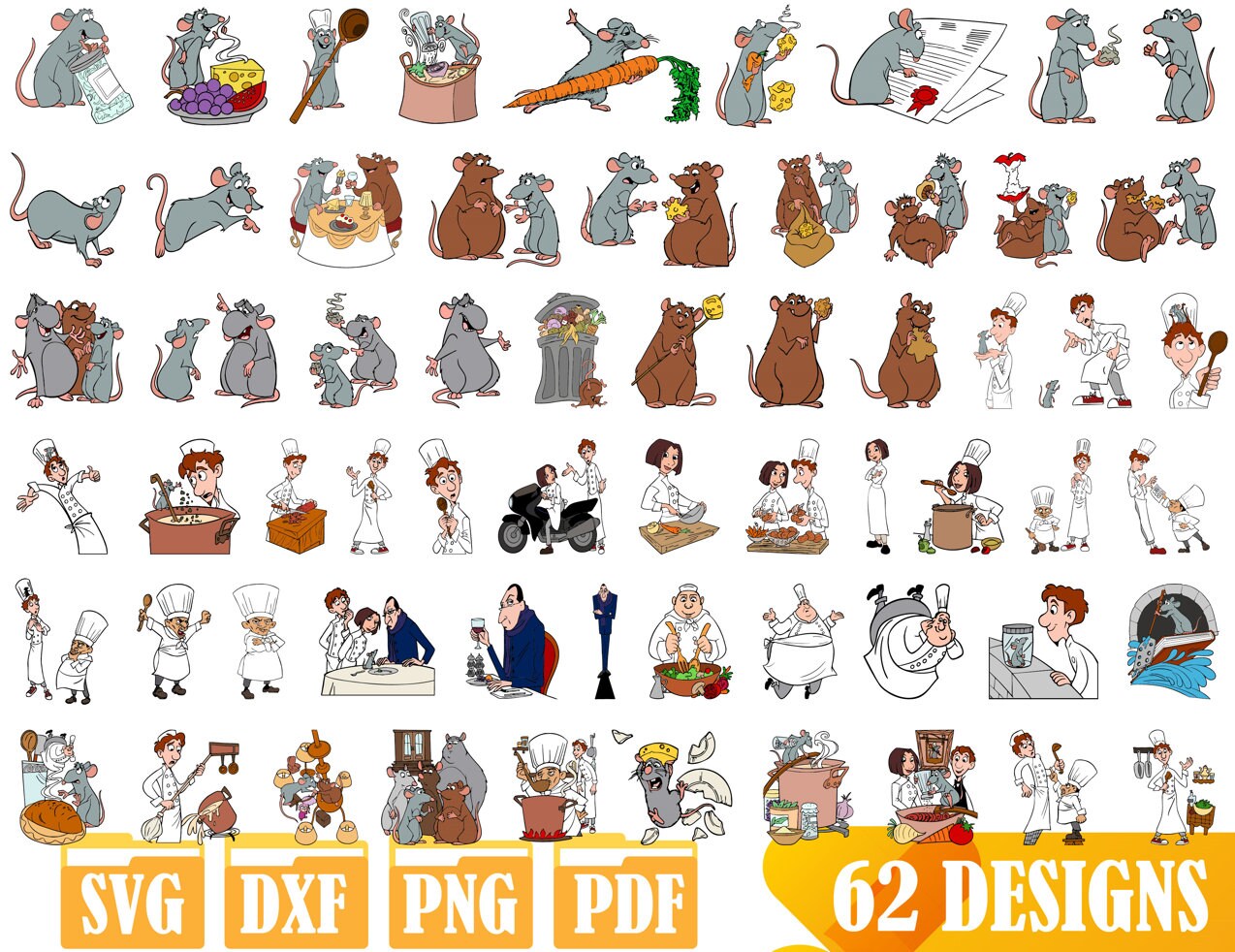 Fácil de usar 62 diseños de alta calidad SVG en capas DXF - Etsy España