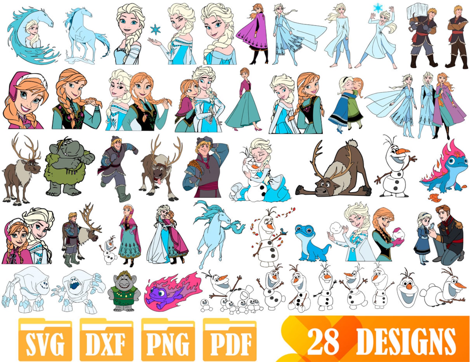 Easy to Use 28 High Quality Designs layered SVG DXF PNG - Etsy