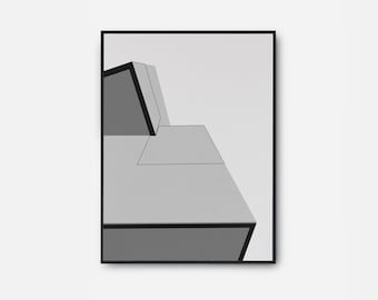 Modern Building Architecture black & White, Wall Art , Digital Download ...