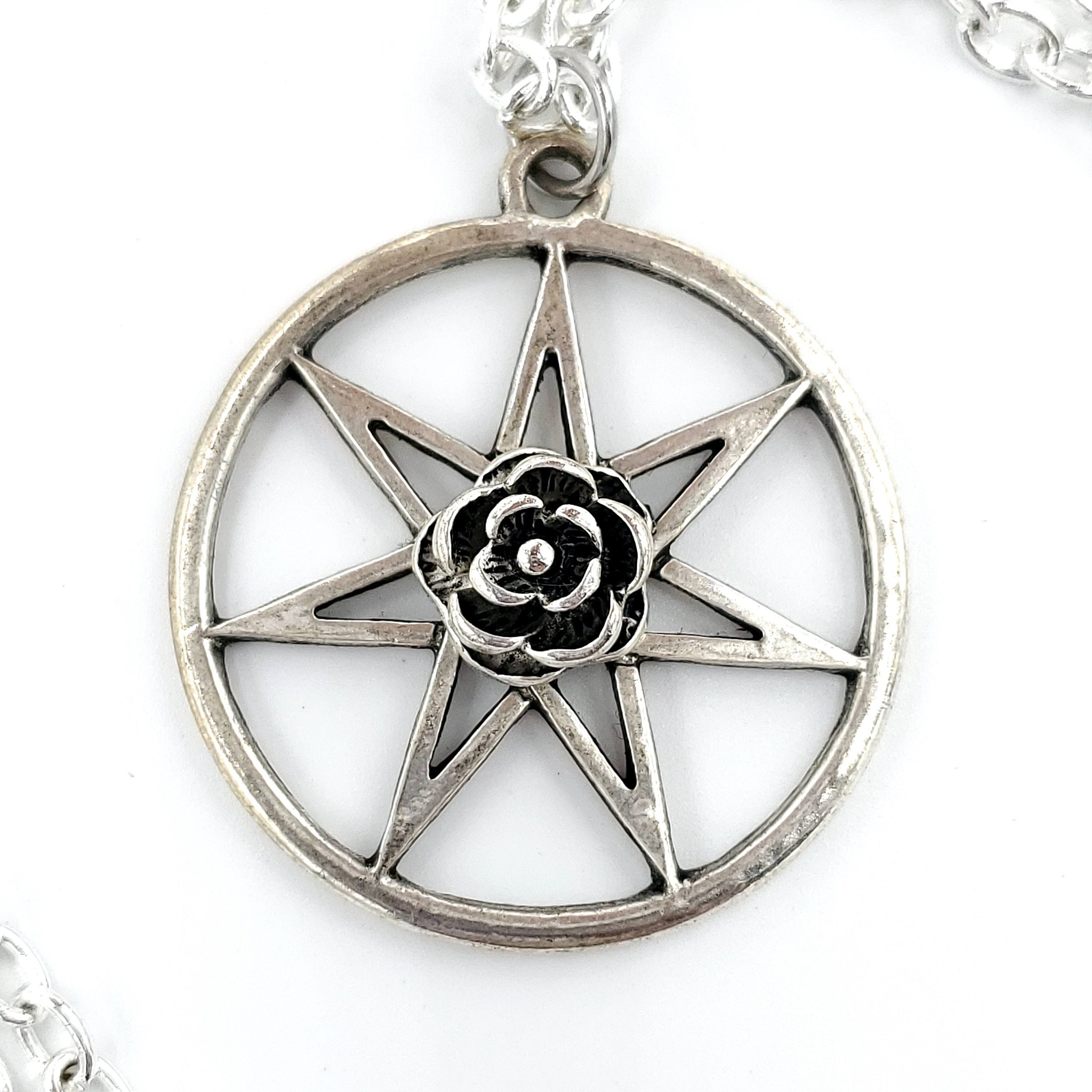 Rose Fairy Star Talisman/ Septagram/ White Witch Magic - Etsy