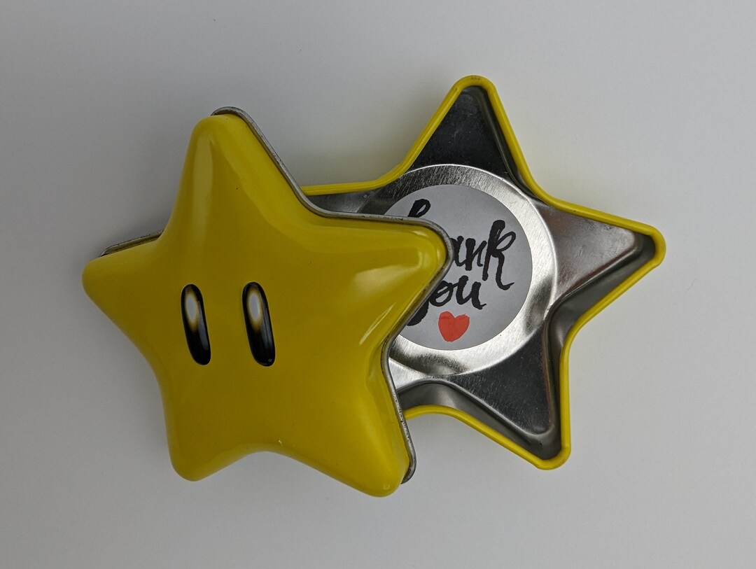 Customizable Super Mario Star Favor Gift Box - Etsy