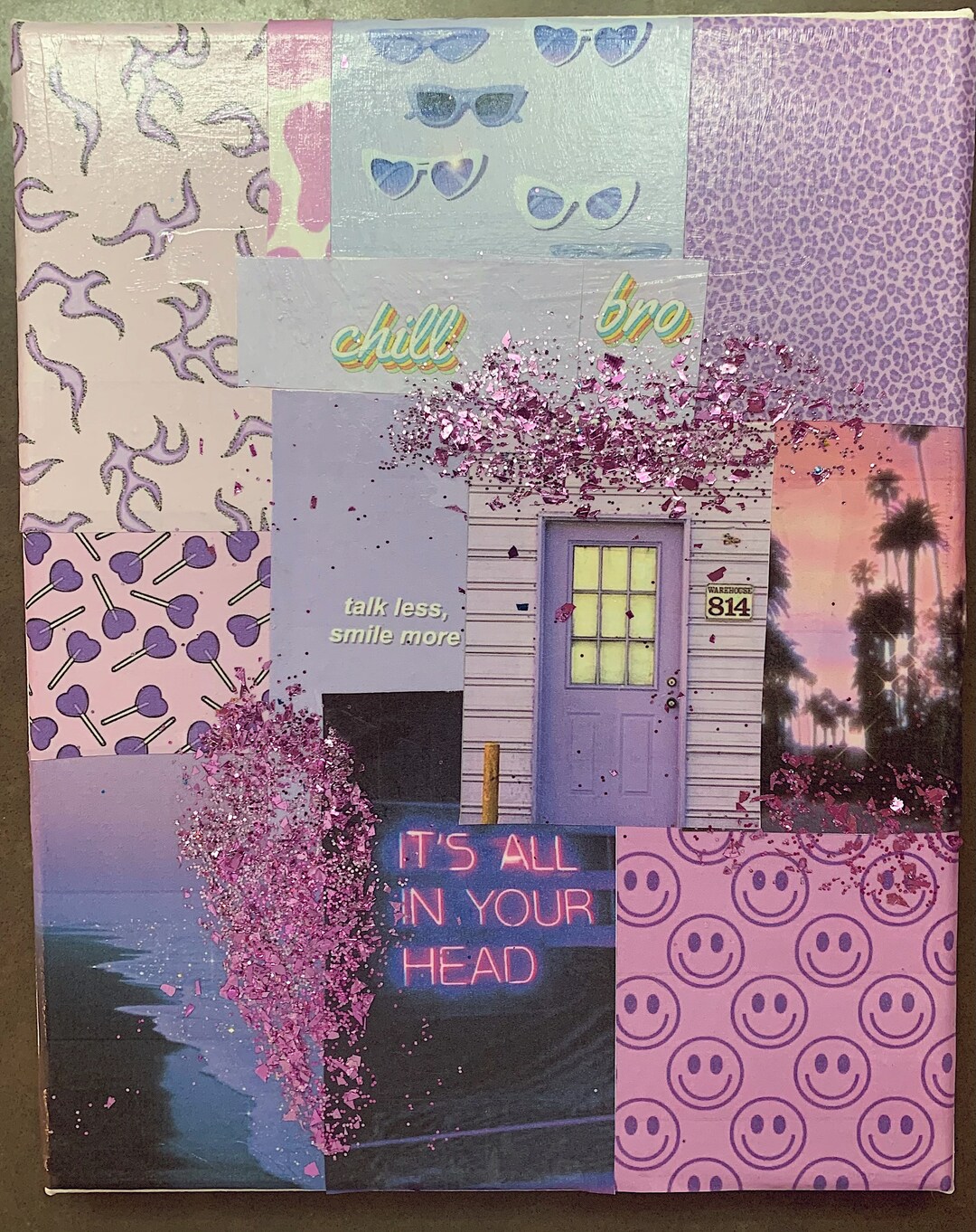 Trendy Purple Collage - Etsy
