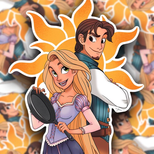 Tangled Vinyl Sticker Series | Etsy