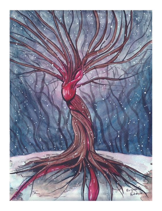 Art Print Bleeding Tree 8.5 x 11 | Etsy