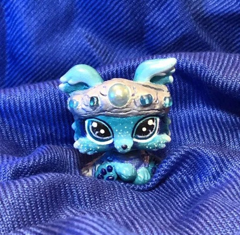 Littlest Pet Shop LPS Custom sea Dog OOAK Handpainted Blue Shimmer - Etsy