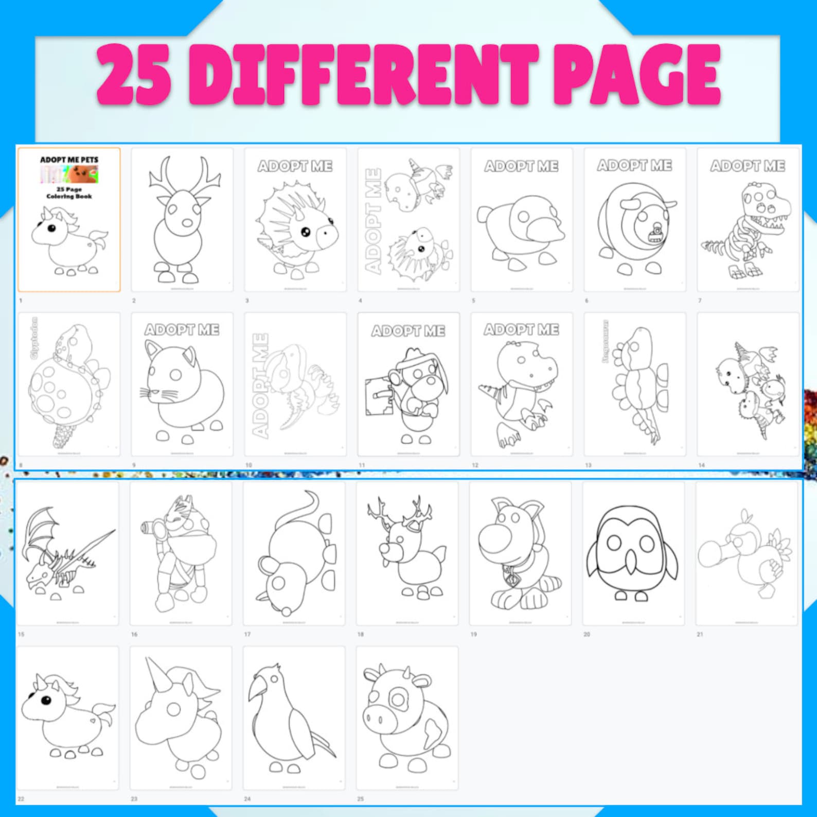 Printable Adopt Me Pets - Printable Word Searches
