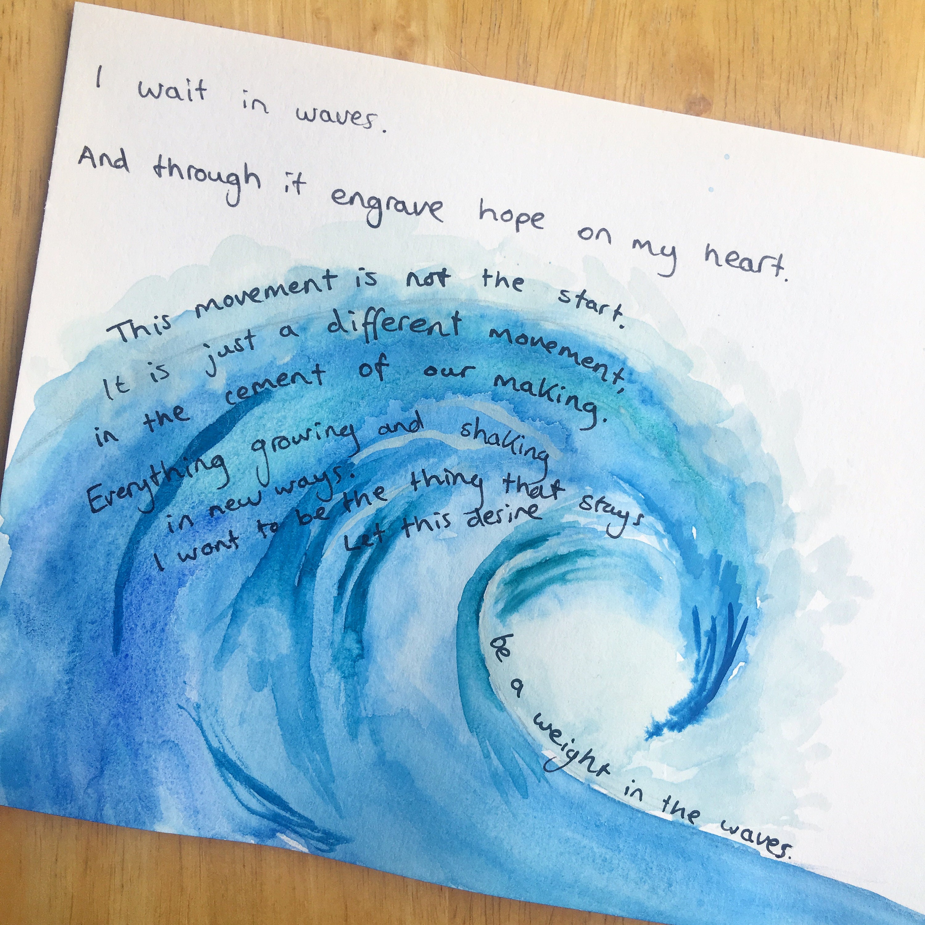 Custom Poem & Illustration A6 - Etsy