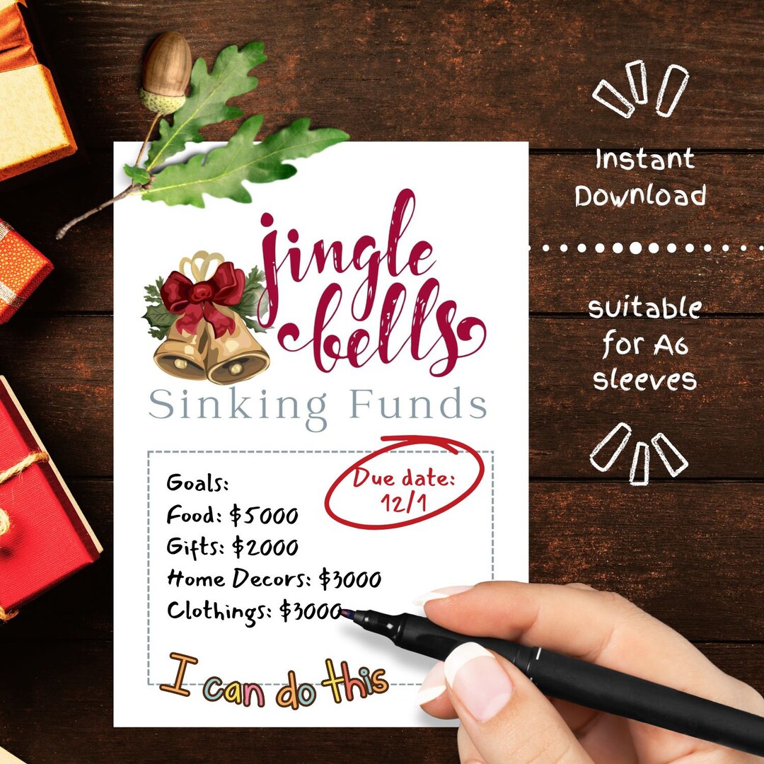 Christmas Sinking Funds Printable, Budget Tracker Template, Financial ...