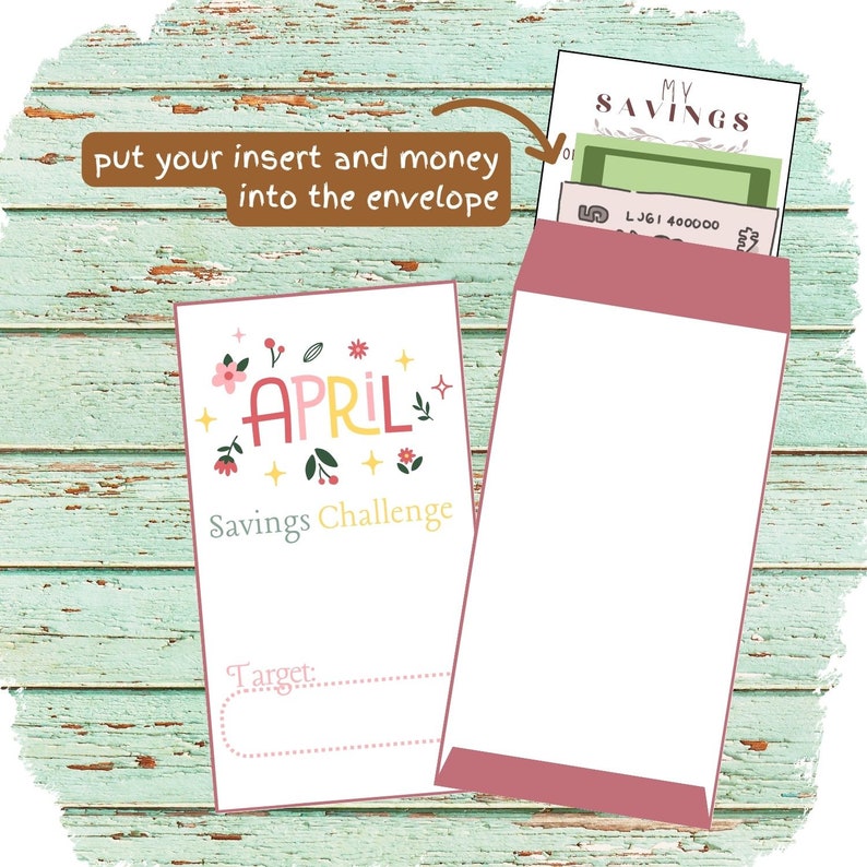 Monthly Savings Challenge Printable, Budget Tracker Envelopes ...