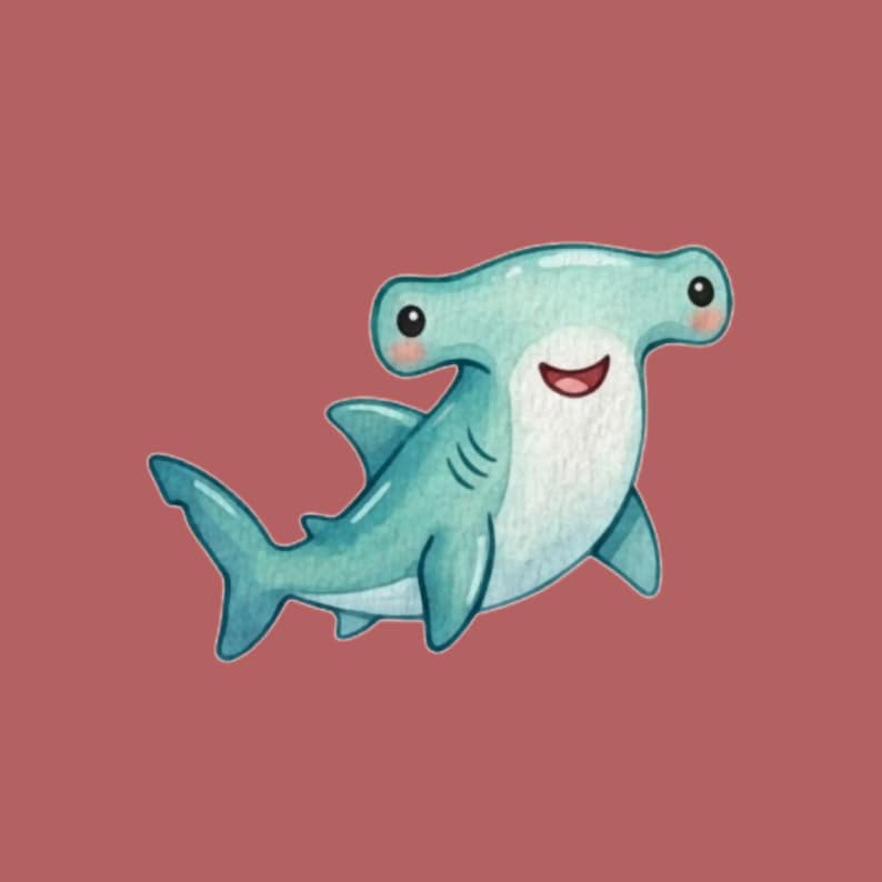 Watercolor Marine Animals Clipart, Baby Nursery Graphics, Under the Sea ...