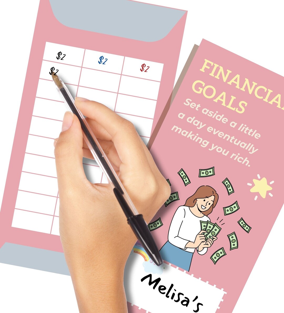 Cute Printable DIY Cash Envelopes, Money Saving Pocket, Financial ...