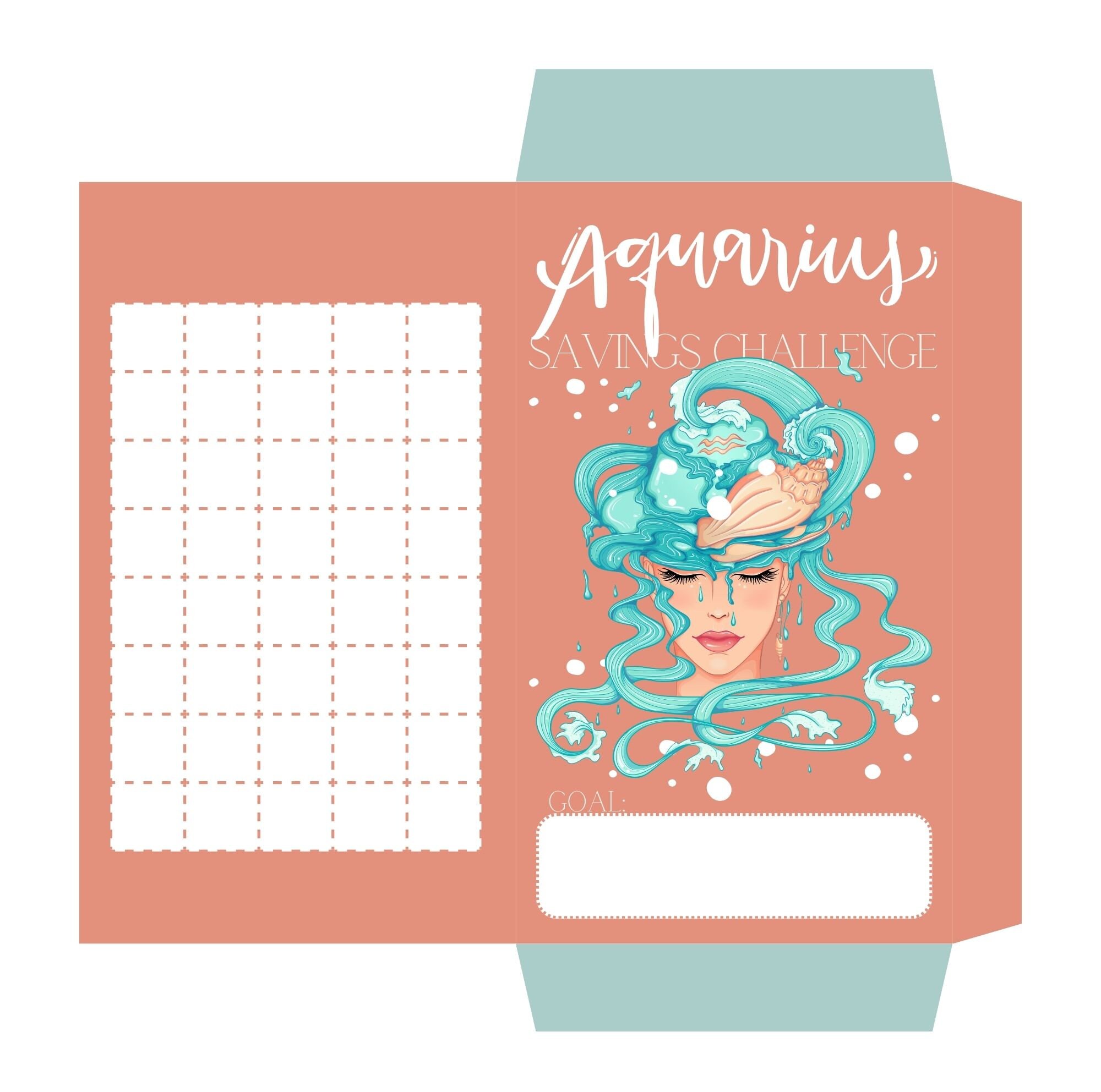 Zodiac Savings Challenge Printable, Save Money, Budget Tracker ...