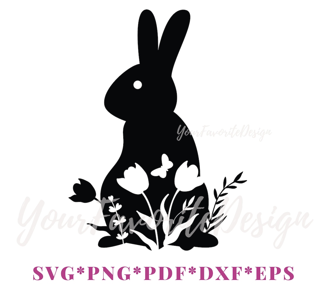 Bunny Svg, Png, Bunny Svg, Bunny Png, Easter Svg, Easter Png, Easter ...