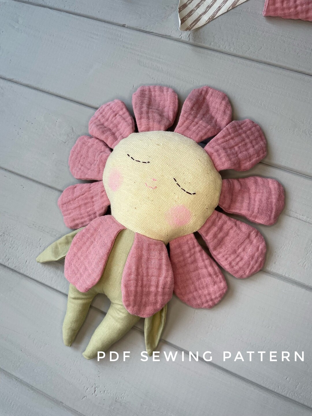 Stuffed Flower Doll Rag Doll Sewing Pattern Toy Pdf Cuddly - Etsy