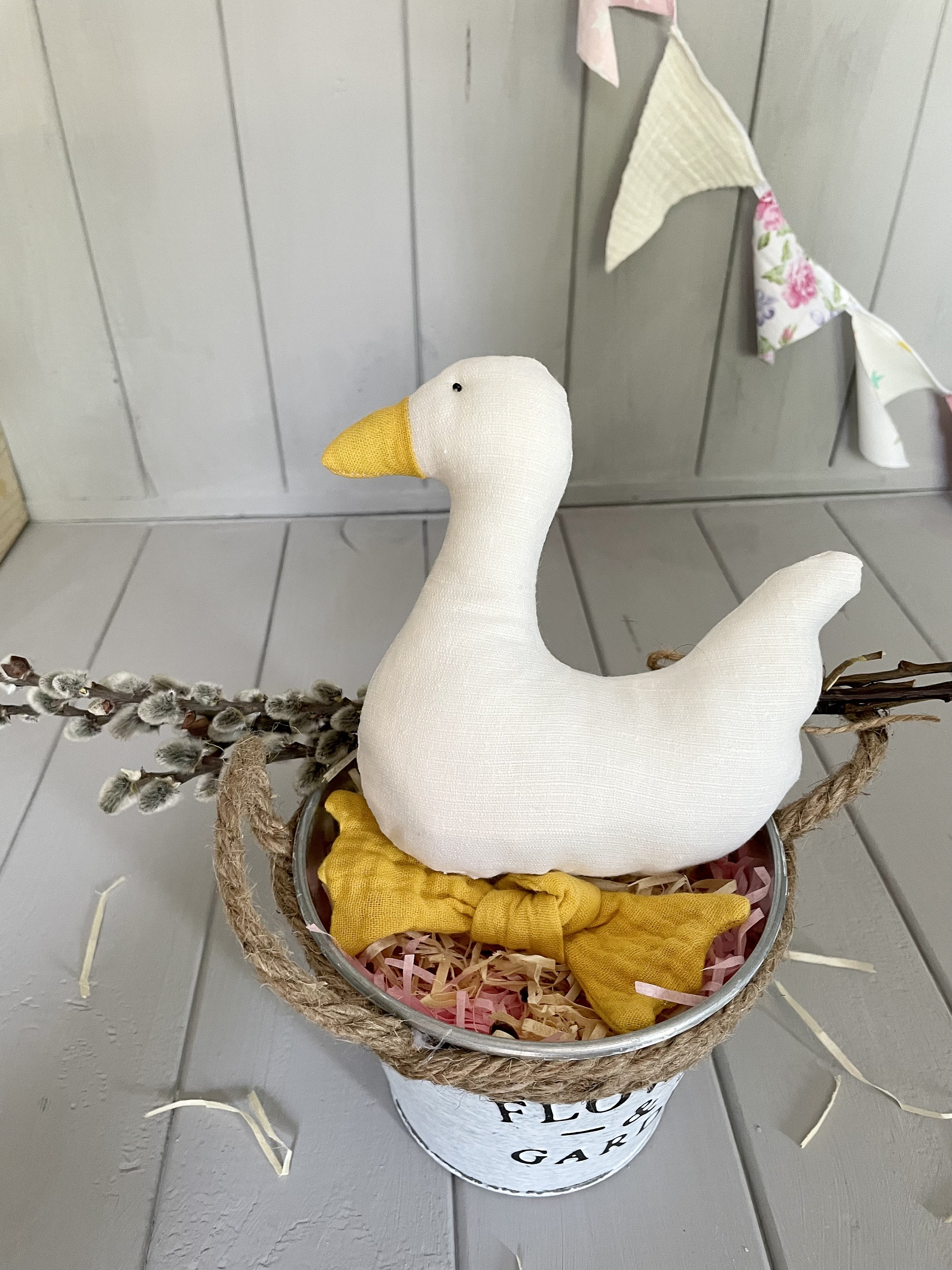 Duck Pdf Pattern and Tutorial, Linen Duck Sewing Tutorial, Stuffed ...