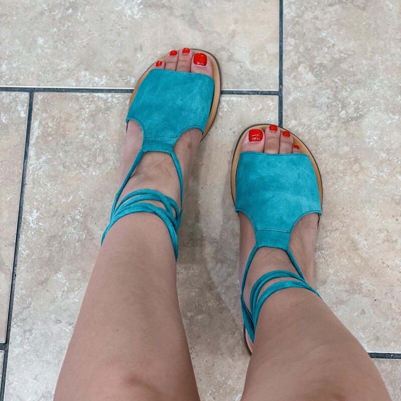 Turquoise Shoes - Etsy