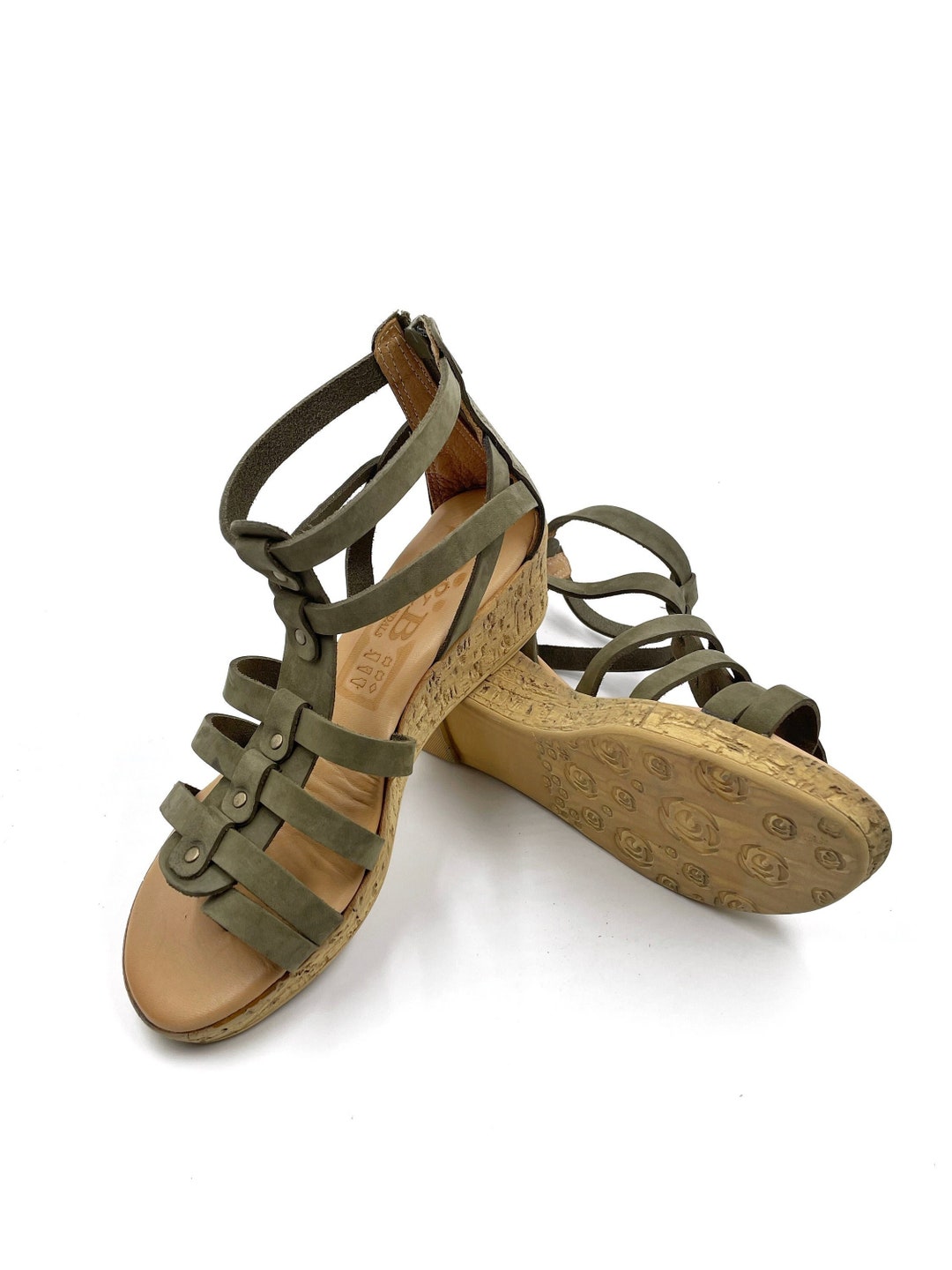 Gladiator Leather Sandals for Women, Ancient Greek Platform Sandals ...