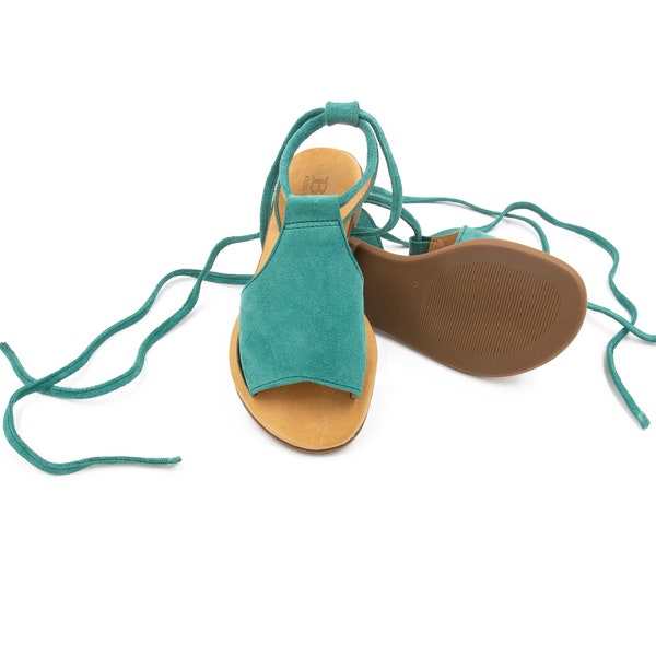 Turquoise Sandals - Etsy