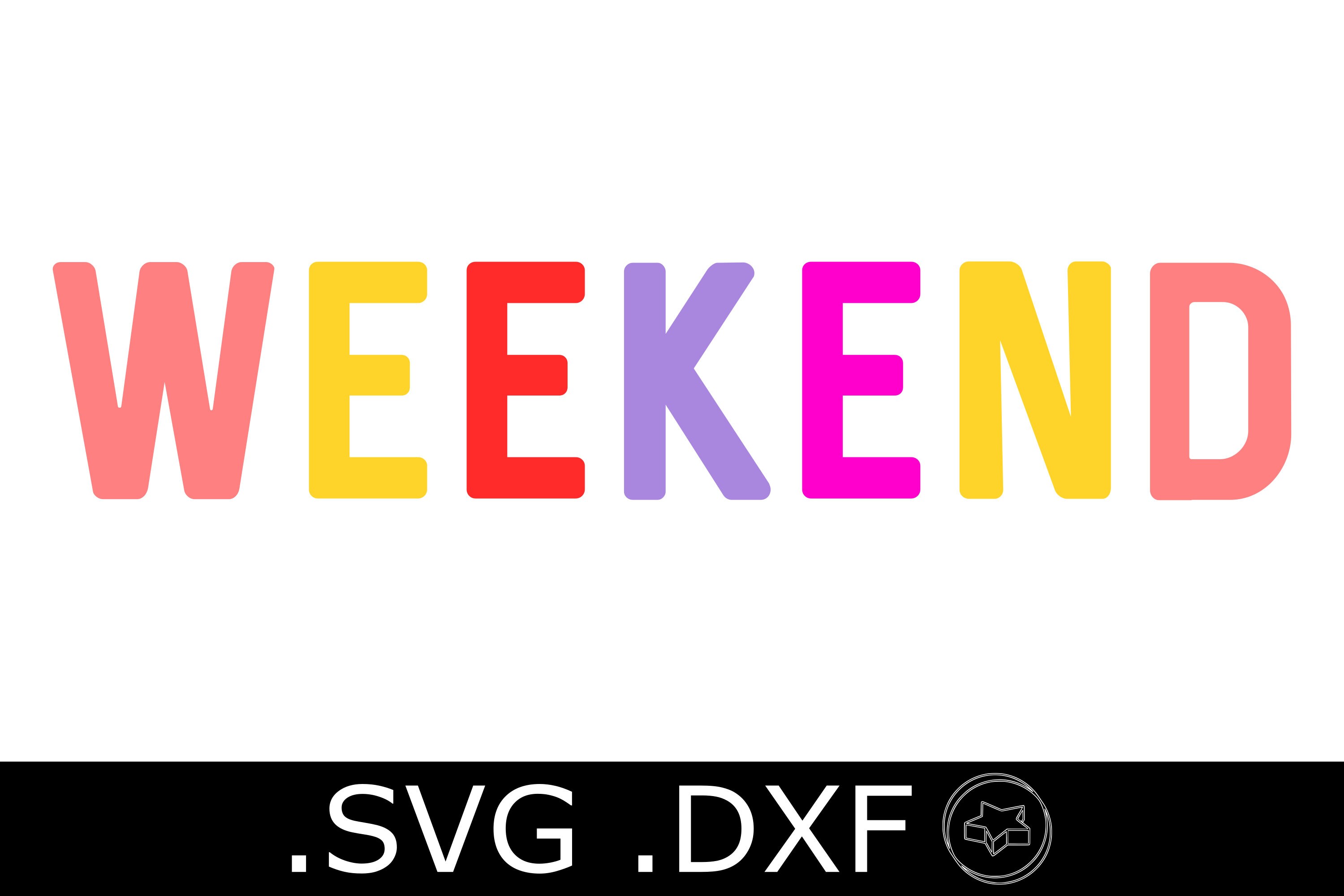 Weekend SVG and DXF File Weekend Shirt Design Fun Weekend - Etsy