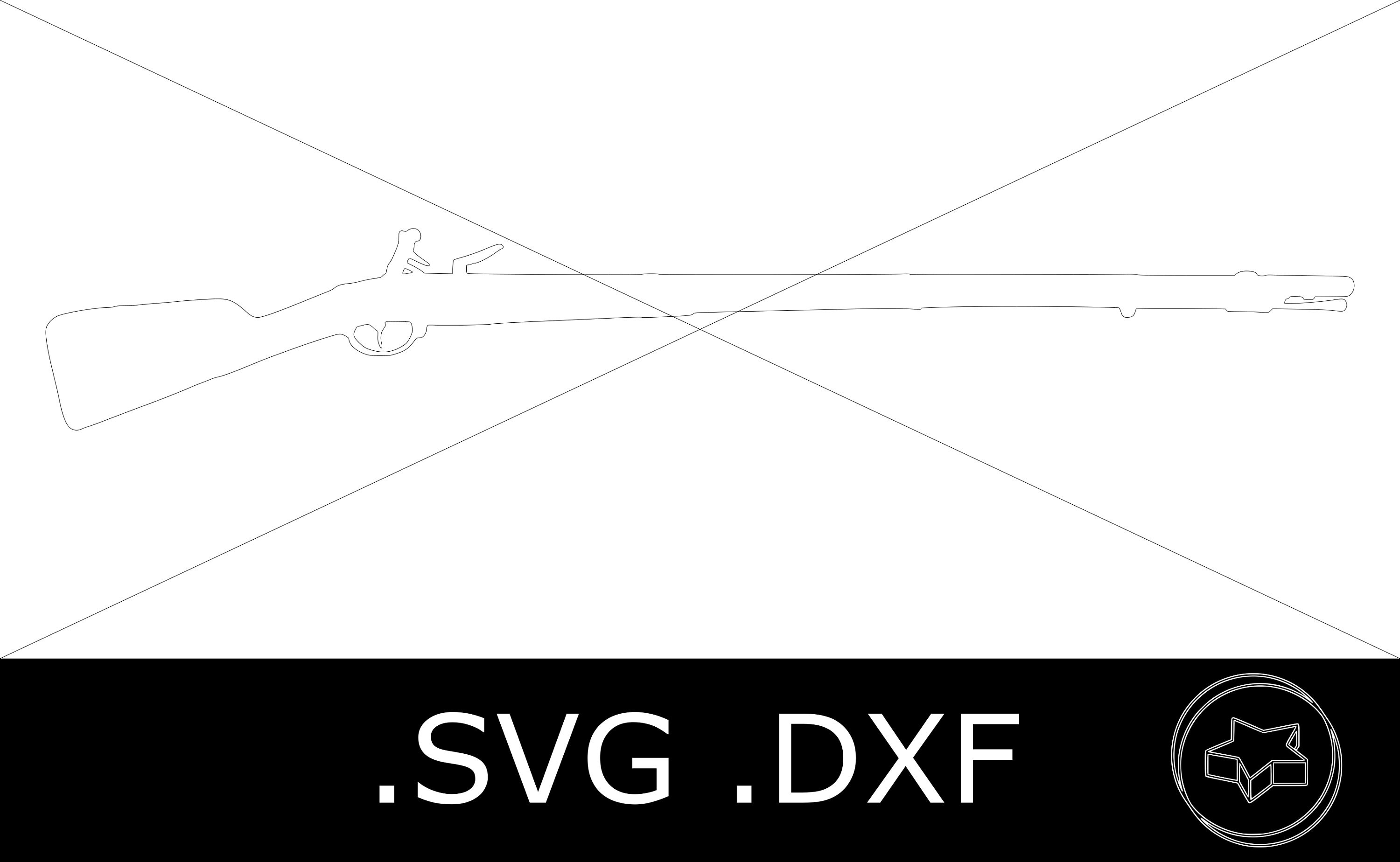 Musket SVG and DXF File Gun Silhouette Gun Design - Etsy