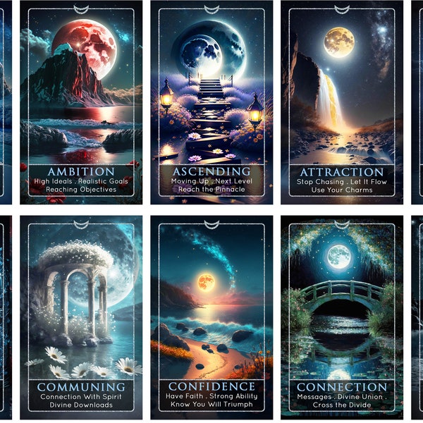 Moonlight Oracle Deck - Etsy