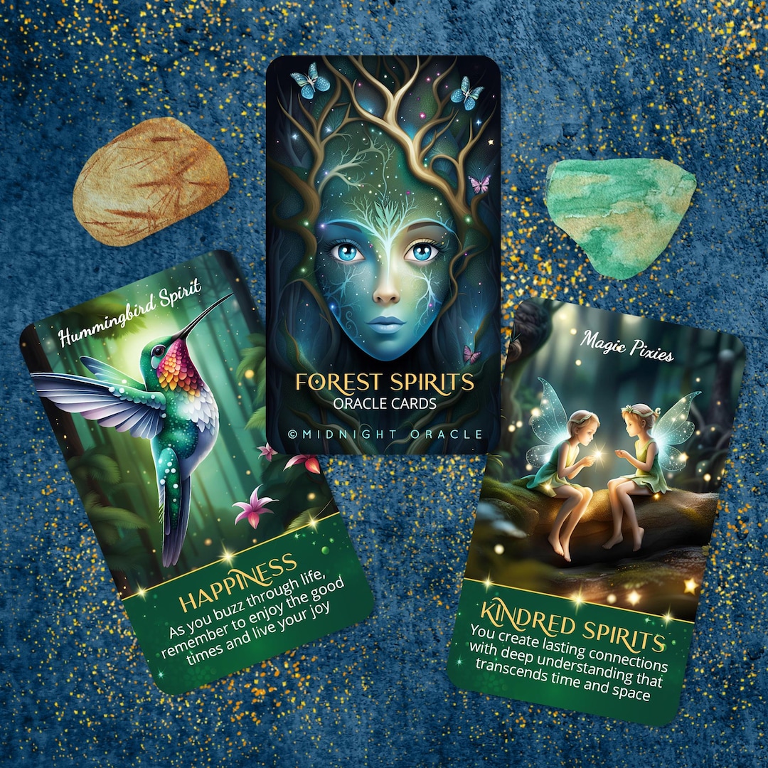 CUSTOM PREORDER: Forest Spirits Oracle Deck, Unique Forest Tales Tarot ...