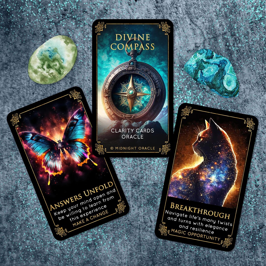LAST ONES: Divine Compass Clarity Oracle Deck of Unique Tarot-sized ...