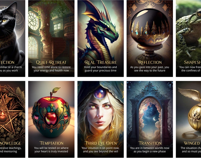 Moon Witch Oracle Deck ™ - Etsy Australia