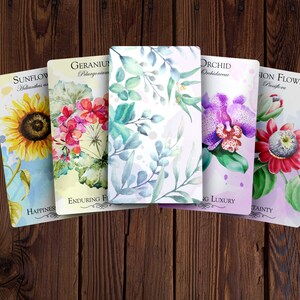 Botanical Messages Flower Oracle Deck Tarot Deck Floral BM - Etsy Canada
