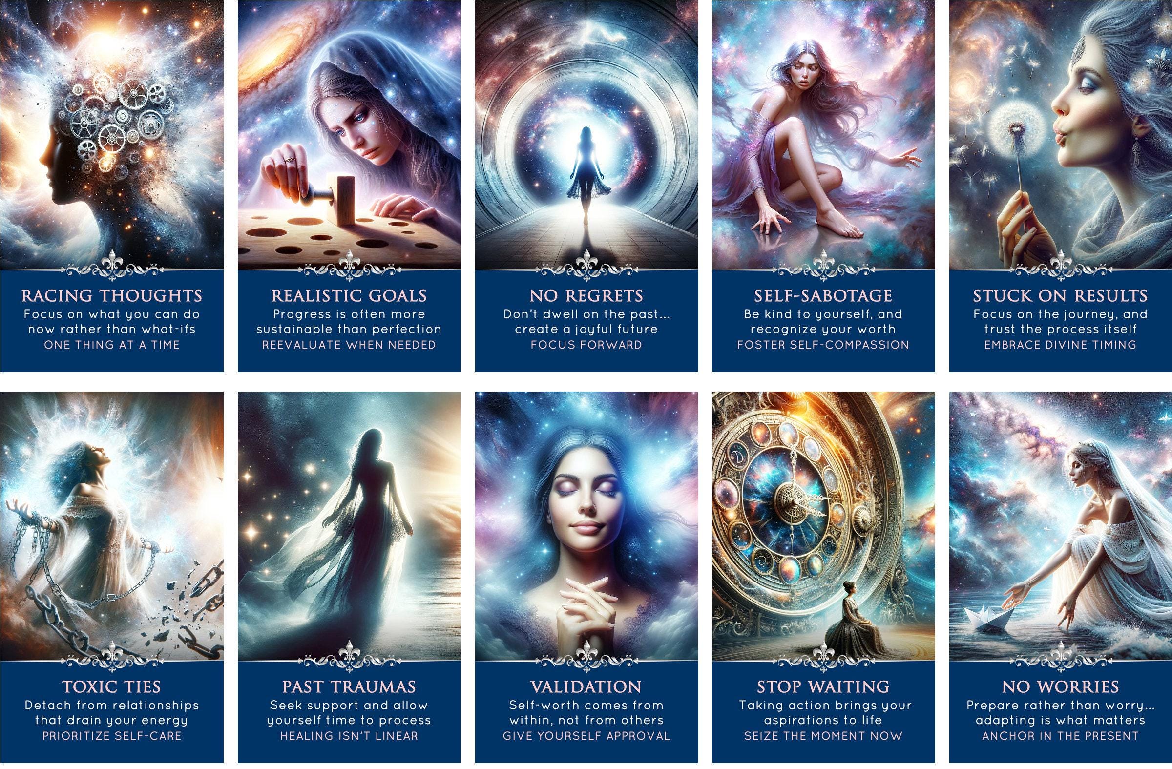 CUSTOM PREORDER: Magic of Letting Go Oracle Deck of Emotional Self-care ...