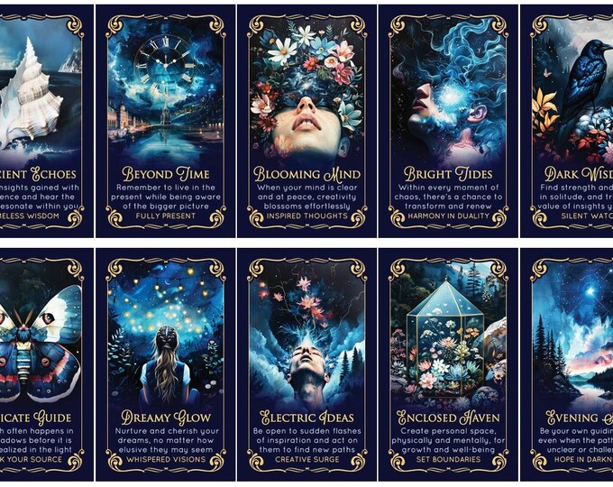 Spiral Oracle Deck - Oracle Cards Original Art Deck - Etsy Australia