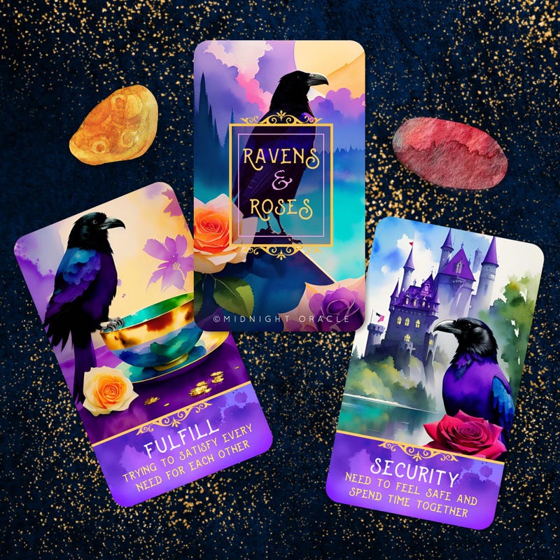Raven Oracle Deck - Etsy
